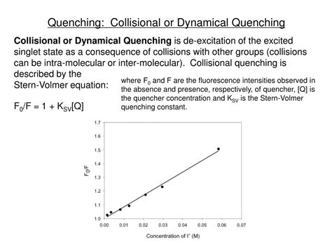 Ppt Lecture 6 Fluorescence Quenching And Lifetimes Powerpoint Presentation Id 6111763