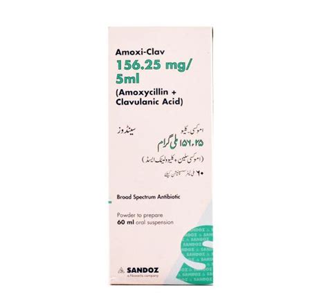 Amoxi Clav 156 25mg 5ml Suspension 60 Ml Uses Benefits Side Effects