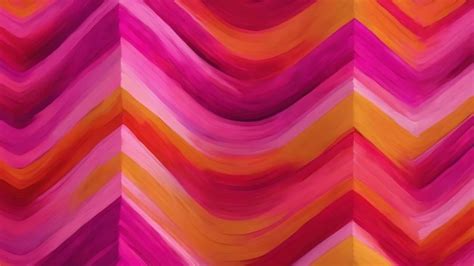 Premium Photo Pink And Orange Zig Zag Wave Pattern Widescreen Background