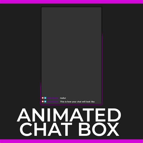 Semi Transparent Chat Box Etsy