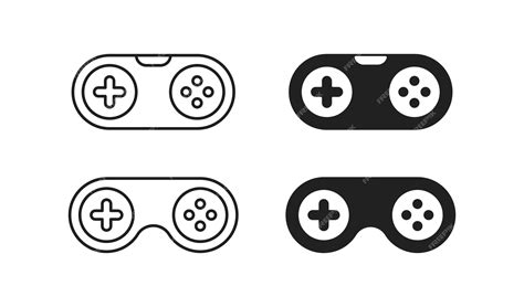 Premium Vector Game Pad Icon Set Game Control Simbol Joystick