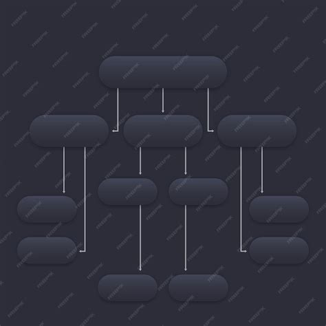 Premium Vector Flowchart Vector Template Dark Version