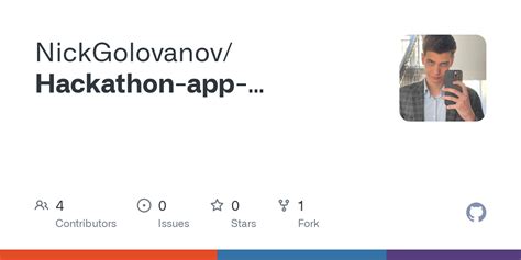 Github Nickgolovanovhackathon App Development