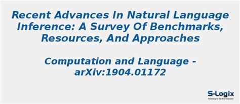 Recent Advances In Natural Language Inference A Survey S Logix