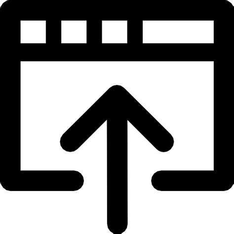 Browser Upload Vector Svg Icon Svg Repo Browser Upload Vector Svg Icon Svg Repo
