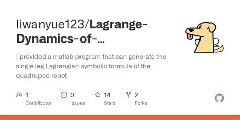 Github Liwanyue123lagrange Dynamics Of Quadruped Single Leg I