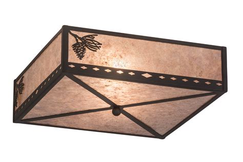 Meyda Lighting 2 Light 26 Unique Statement Square Flush Mount Wayfair Canada