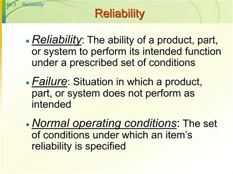 operation management chap004 reliability ppt