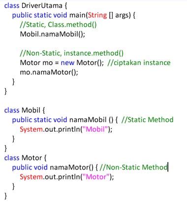 Static Non Static Method Mbanx Lambang S Blog