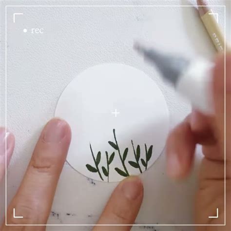 원형택을 활용한 마카 꽃 드로잉 Youtube