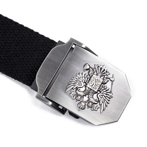 Russian National Emblem Canvas Tactical Belt - Military Shopping