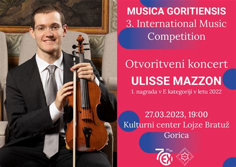 Otvoritveni Koncert 3 Mednarodnega Tekmovanja Musica Goritiensis