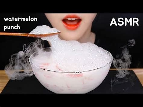 Loud Asmr Watermelon Punch Asmr Ice Asmr Fruits 氷食べる音 🍉