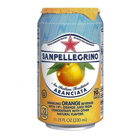 San Pellegrino Orange 330ml Can X 24 MannVend