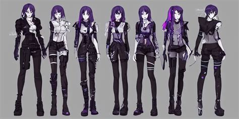 Fashion Cyberpunk Anime Game Characters Reference Stable Diffusion