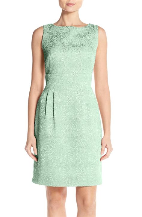 Tahari Jacquard Sheath Dress Regular And Petite Nordstrom
