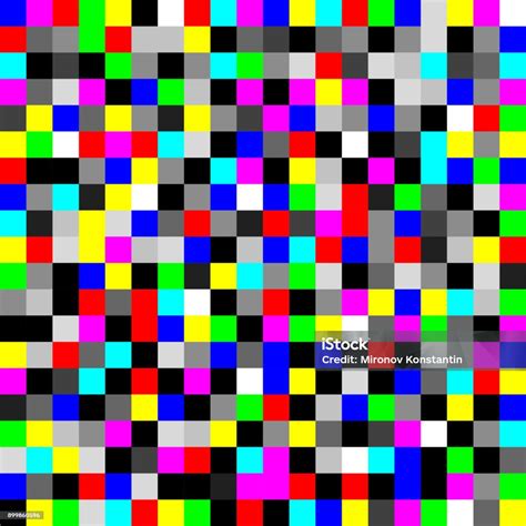 완벽 한 기하학적 색 픽셀 노이즈 패턴 벡터 일러스트 레이 션 0명에 대한 스톡 벡터 아트 및 기타 이미지 0명 개념 개념과 주제 Istock