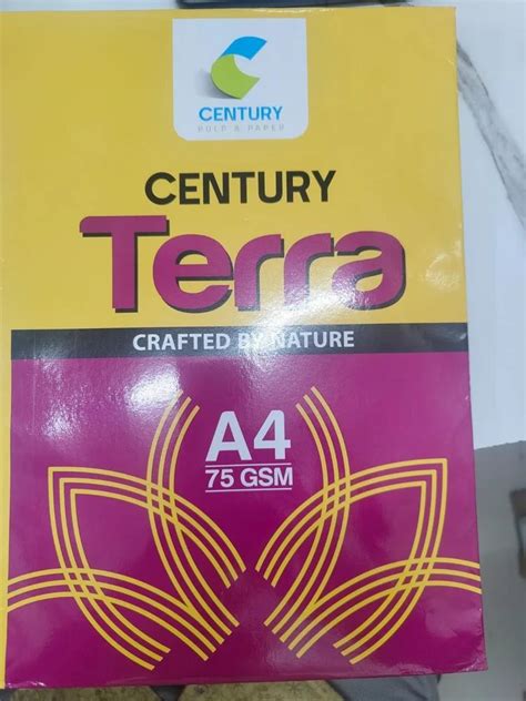 75 Gsm Century A4 Size Paper Tera 500 Sheets At ₹ 208 Ream In Bhubaneswar Id 2855287687988