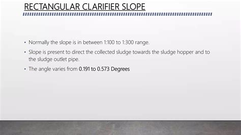 Rectangular Clarifier Pptx