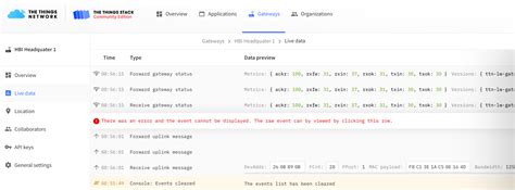 Downlink Error In V3 Ui Message Not Arriving At Gateway Nor Device