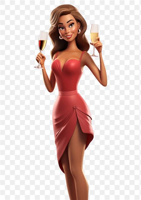 Png Adult Dress Drinking Cartoon Premium Png Rawpixel