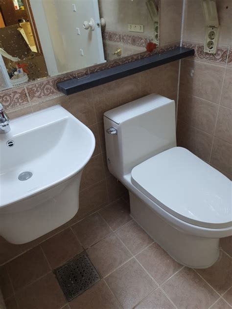 타일은 그대로 변기 세면기만 교체해도 우리 집 화장실 달라집니다 시흥 장곡동 삼성아파트 대림 양변기 세면기 교체 시공 사례입니다 네이버 블로그