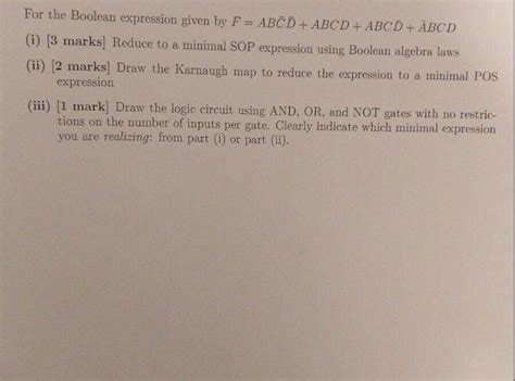 Solved Logic Gates For The Boolean Expression Given Reduce