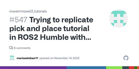 Trying To Replicate Pick And Place Tutorial In Ros Humble With Ur Issue Moveit Moveit