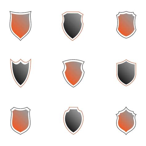 Premium Vector Shields Design Elements Part 3