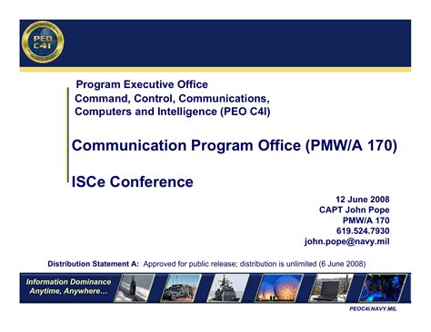 Peo C4i Org Chart 2019 Bamil