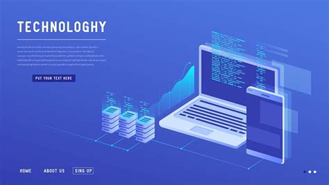 효과적인 템플릿 기술 데이터 마이닝 서버 농장 방 및 전화 컴퓨터 데이터 데이터 처리 벡터 일러스트레이션과 같은 스마트 디지털