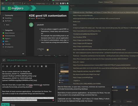 Kde Good Ux Customization Kde Plasma Manjaro Linux Forum