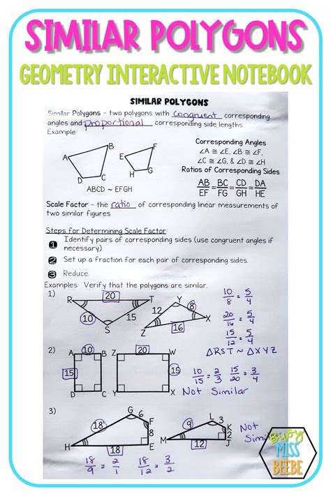 Geometry Interactive Notebook Similarity Artofit