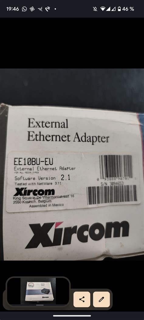 How Much Is This Xircom Ethernet External Adapter Worth R Retrocomputing