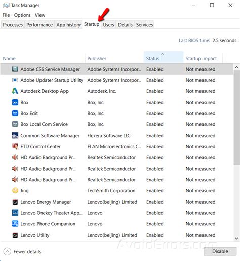 Disable Unnecessary Startup Programs And Services Avoiderrors