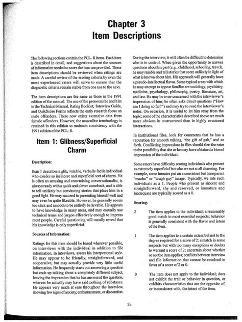 Pdf Interview Pcl R Rating Guide Dokumentips