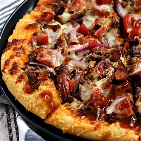 Bacon Cheeseburger Pizza Cooking With Curls
