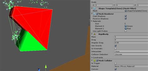 concave mesh from many convex meshes not working unity engine