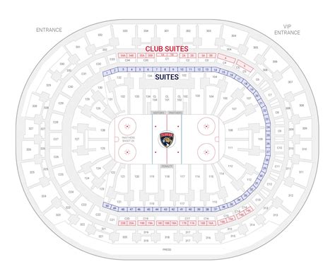 Florida Panthers Hockey Seating Chart View