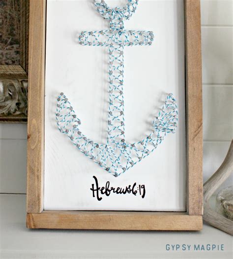 DIY Anchor String Art PRINCEofPEACE Gypsy Magpie
