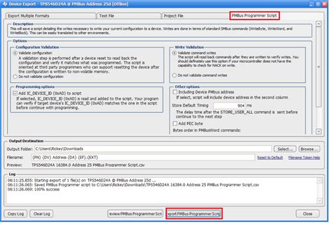 Tps6521815 How To Leverage The Ipgui Export The Csv File Power Management Forum Power