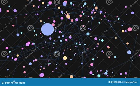 Complex Network Interconnected Circles And Lines Stock Footage Video Of Mapping Network