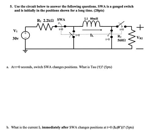 Solved 5 Use The Circuit Below To Answer The Following