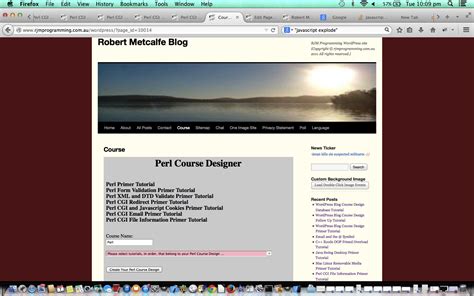 wordpress blog course design word tutorial robert james metcalfe blog