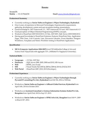 Aruna SharepointDeveloper DOCX