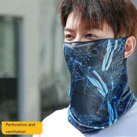 Summer Sunscreen Ice Silk Mask Neck Uv Protection Face Cover Sunscreen