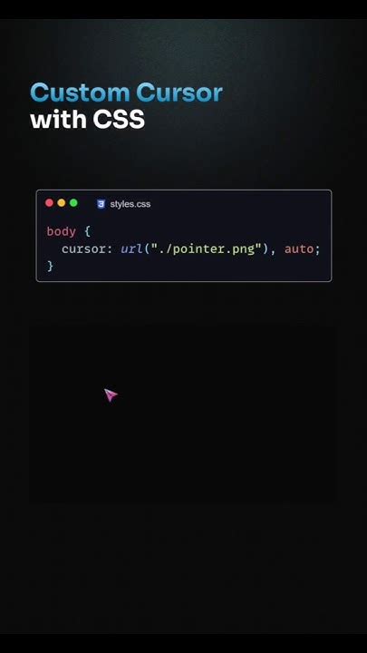 Custom Cursor Using Css Custom Cursor With Css Css3 Shorts Youtube