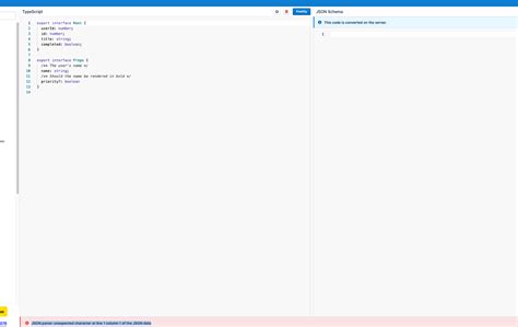 Typescript To Json Schema Failing Issue Ritz Transform Github