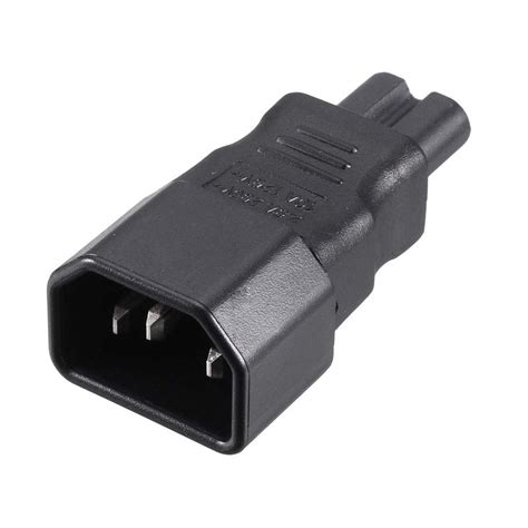Uxcell Ac125v 10a Ac250v 2 5a Iec320 Male C14 To Female C7 Power Socket Adapter For Cord