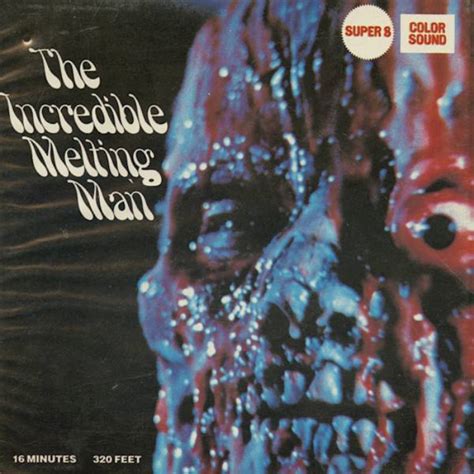 The Incredible Melting Man Super 8 Film Reel Cover Fonts In Use